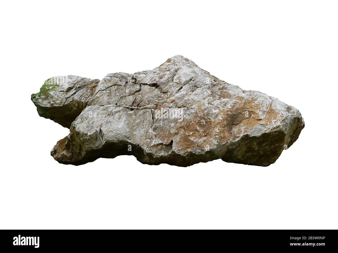 rock isolated on white background Stock Photo - Alamy