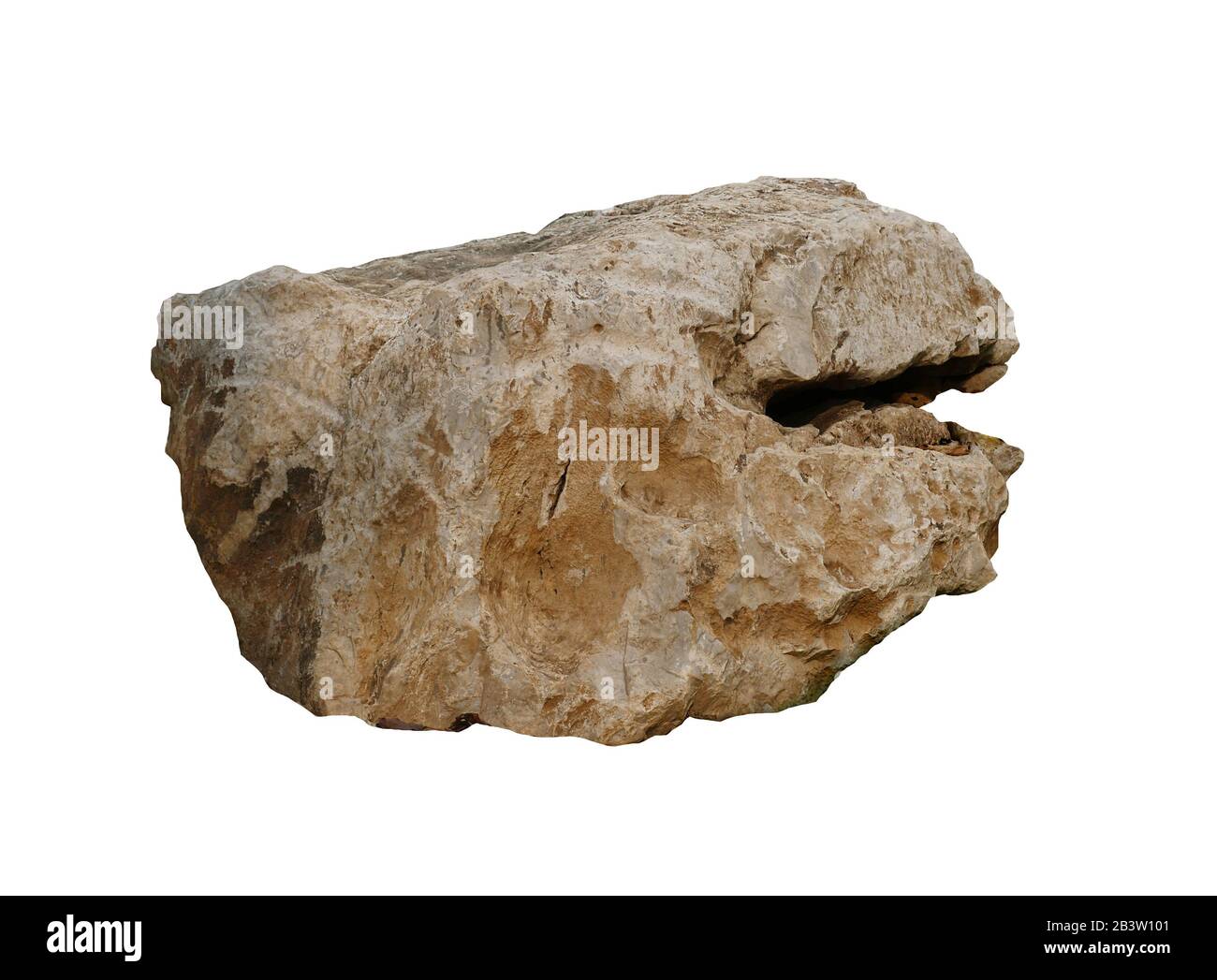 rock isolated on white background Stock Photo - Alamy
