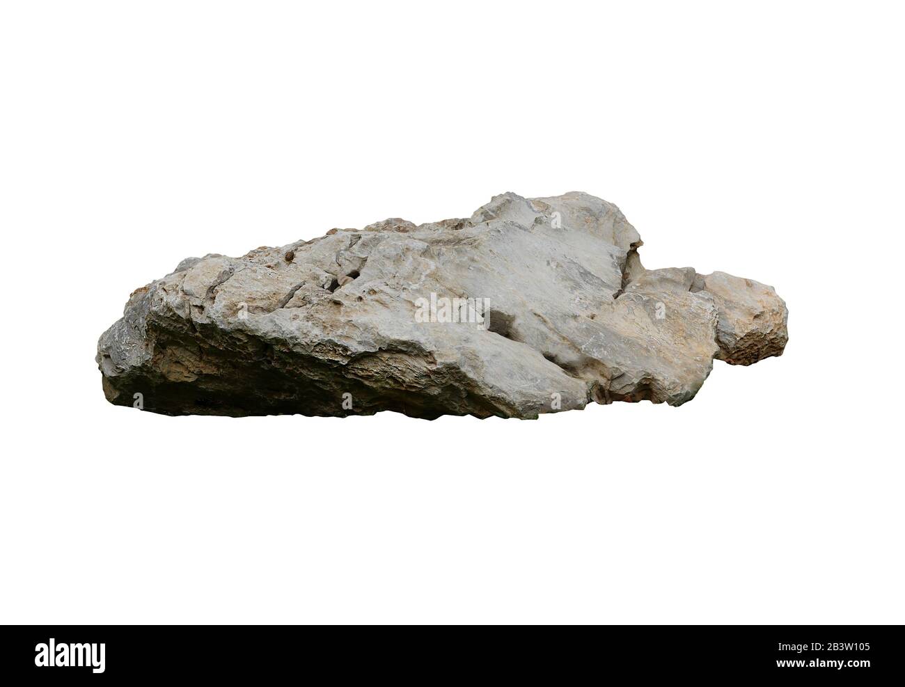rock isolated on white background Stock Photo - Alamy