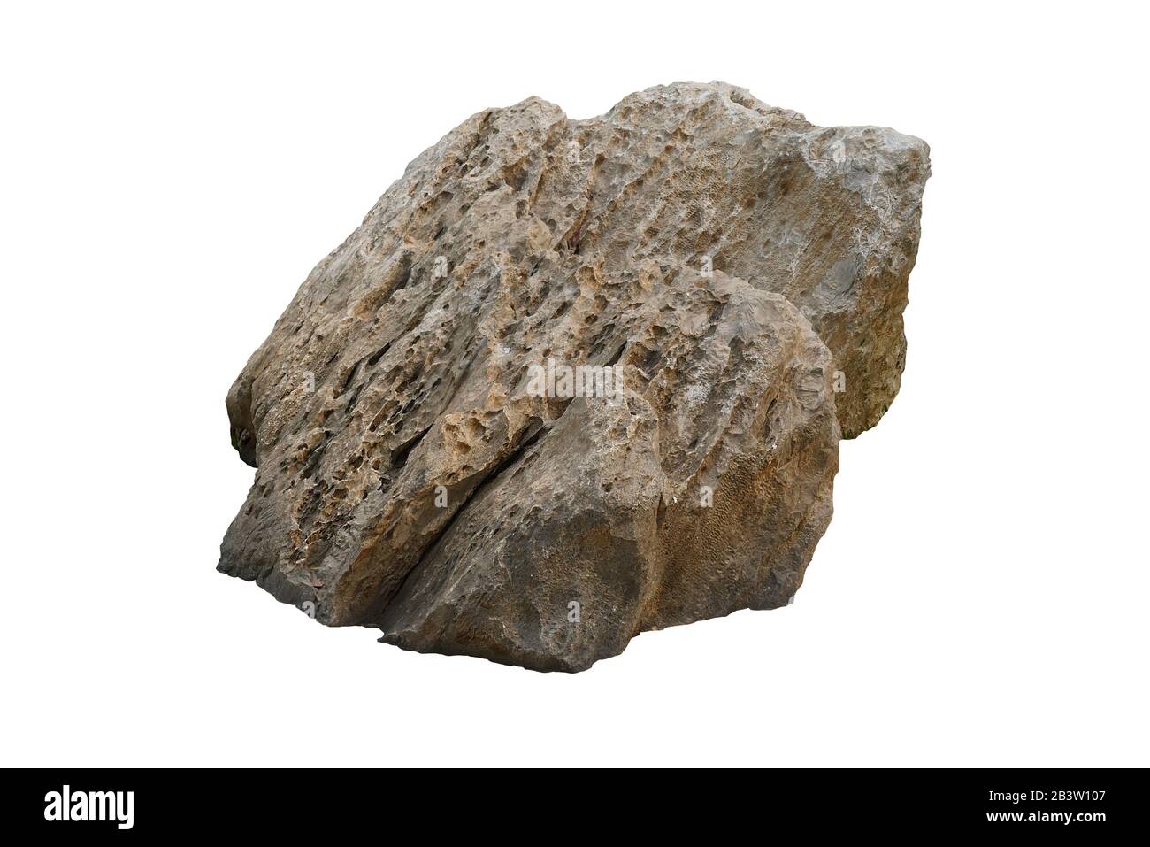 rock isolated on white background Stock Photo - Alamy