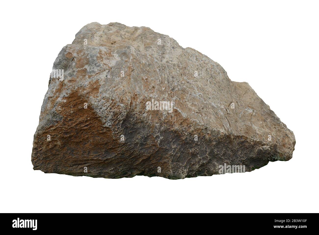 rock isolated on white background Stock Photo - Alamy