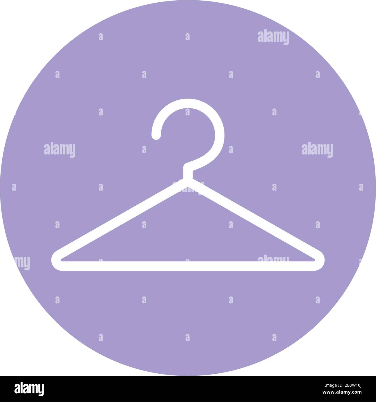Isolated hanger line and block style icon vector design Stock Vector ...