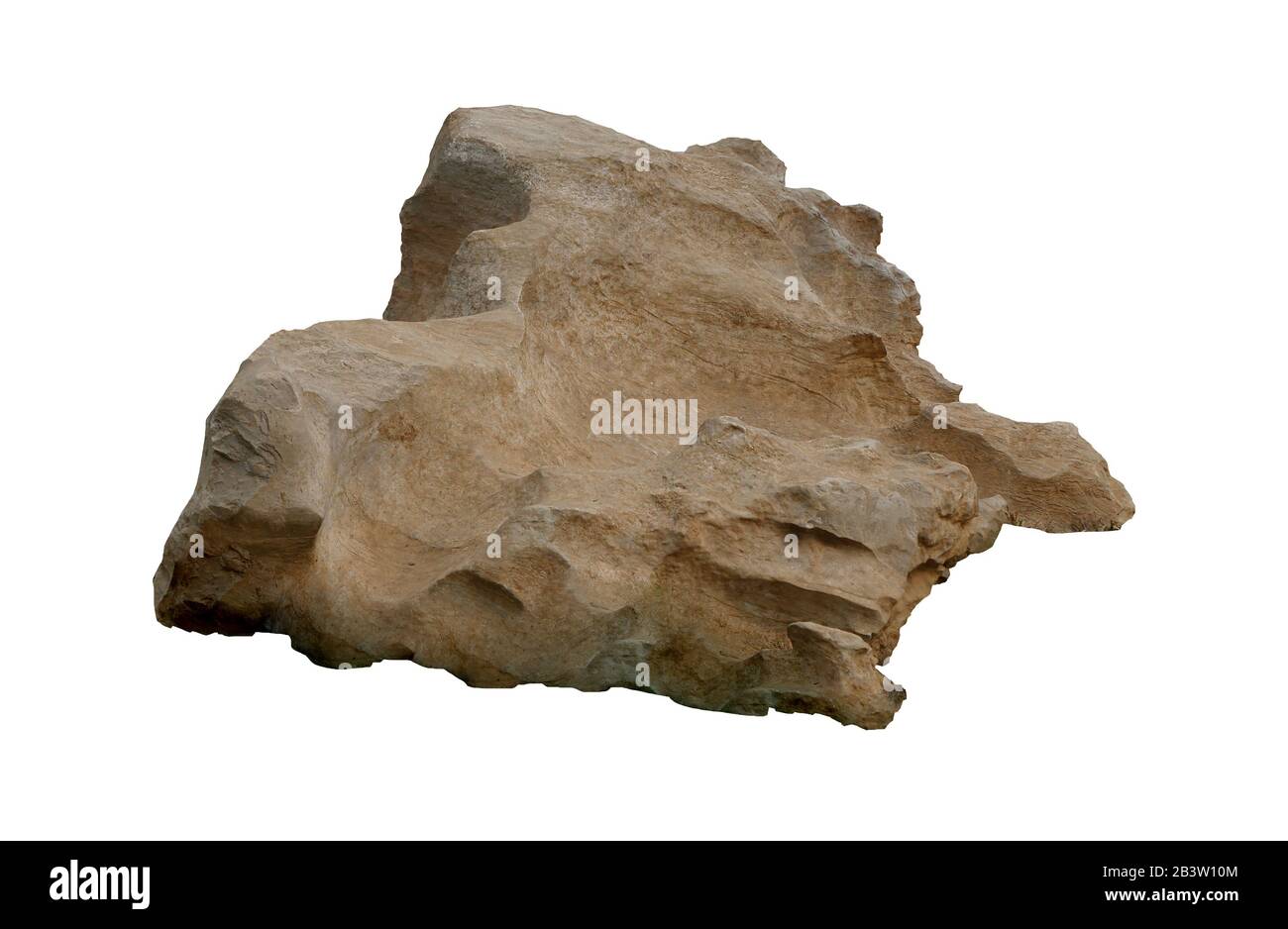 rock isolated on white background Stock Photo - Alamy