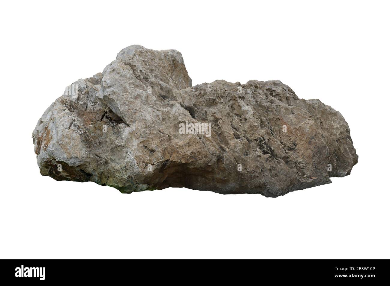 rock isolated on white background Stock Photo - Alamy