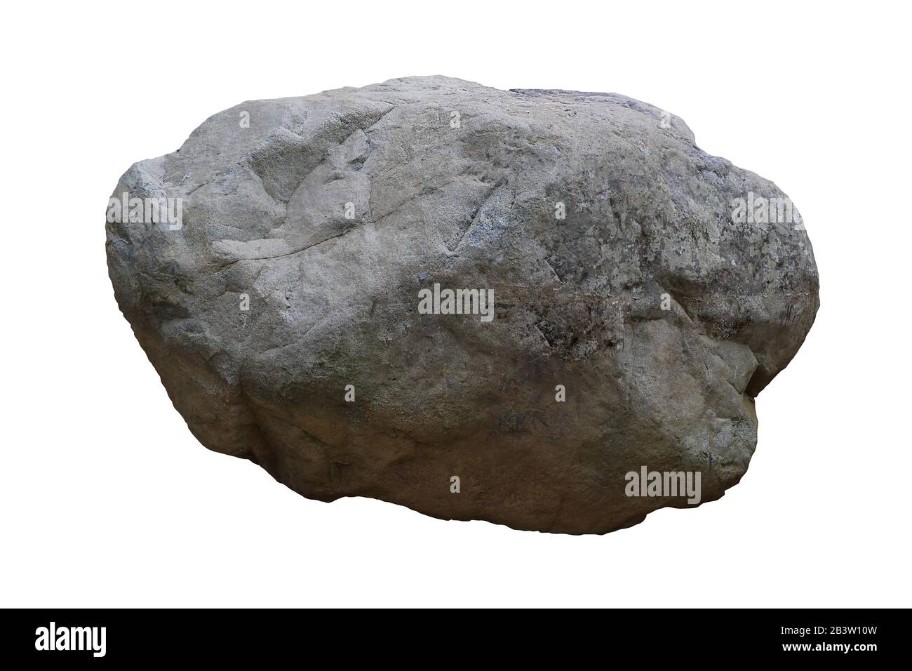 rock isolated on white background Stock Photo - Alamy