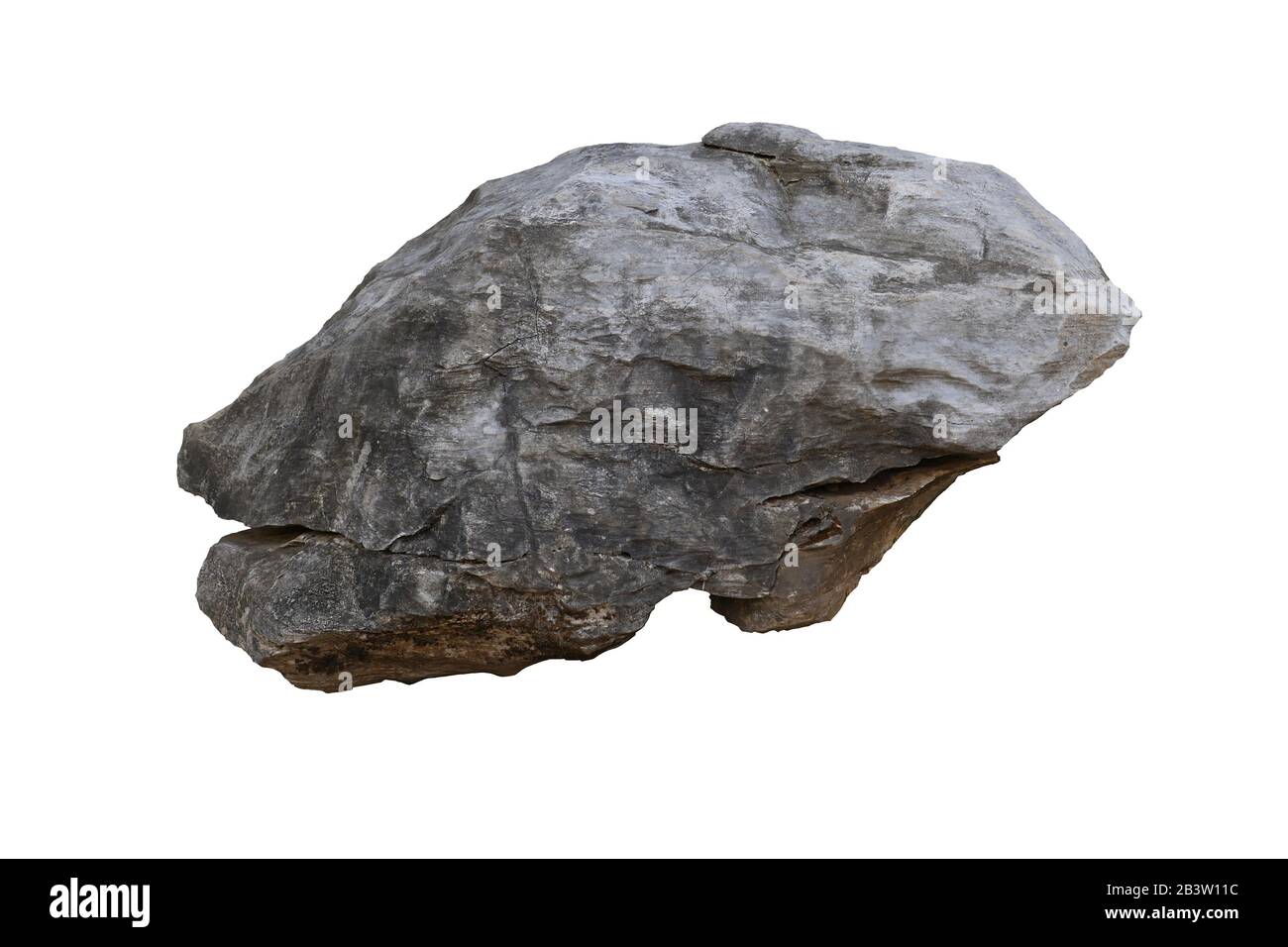rock isolated on white background Stock Photo - Alamy