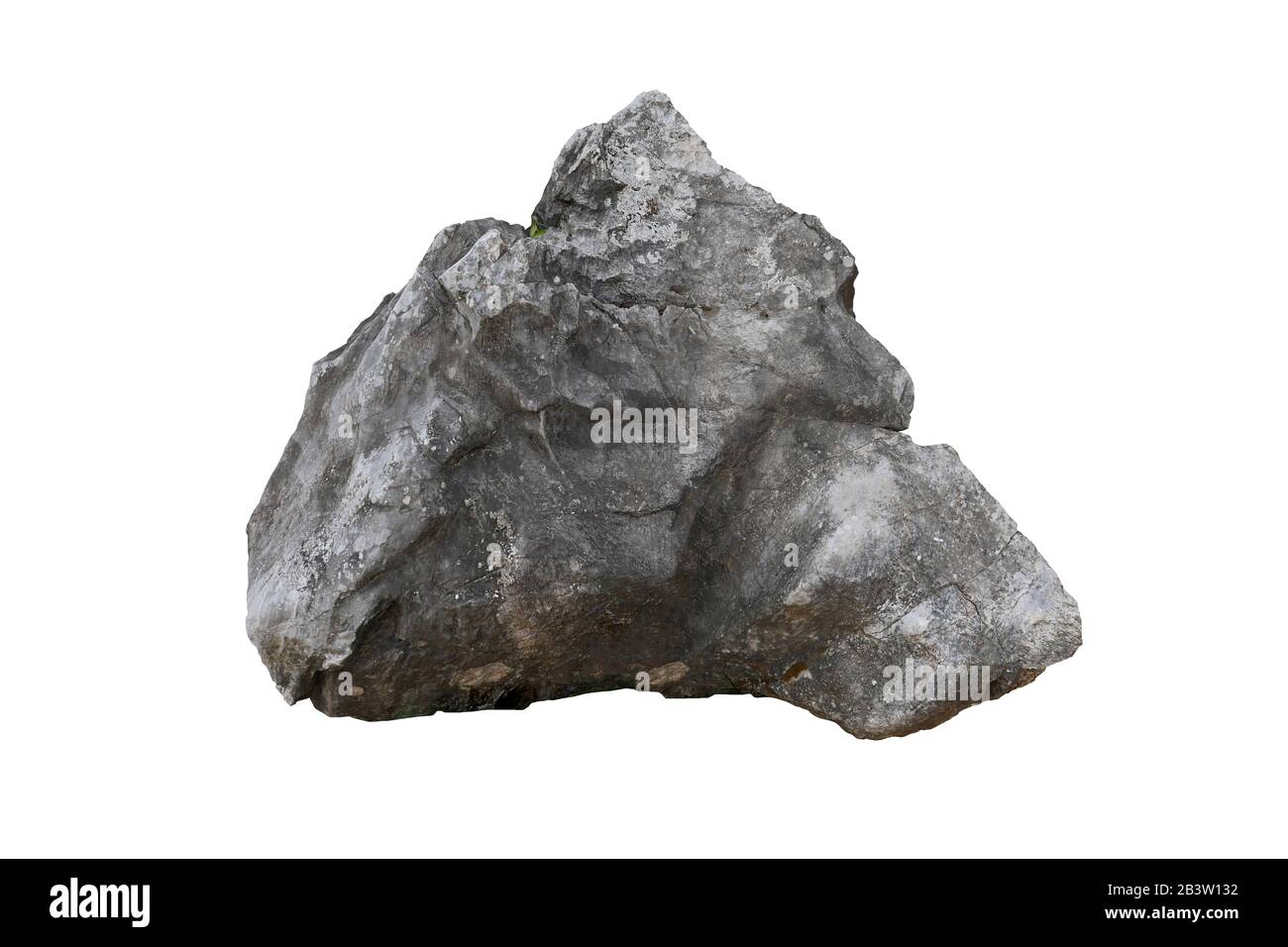 rock isolated on white background Stock Photo - Alamy