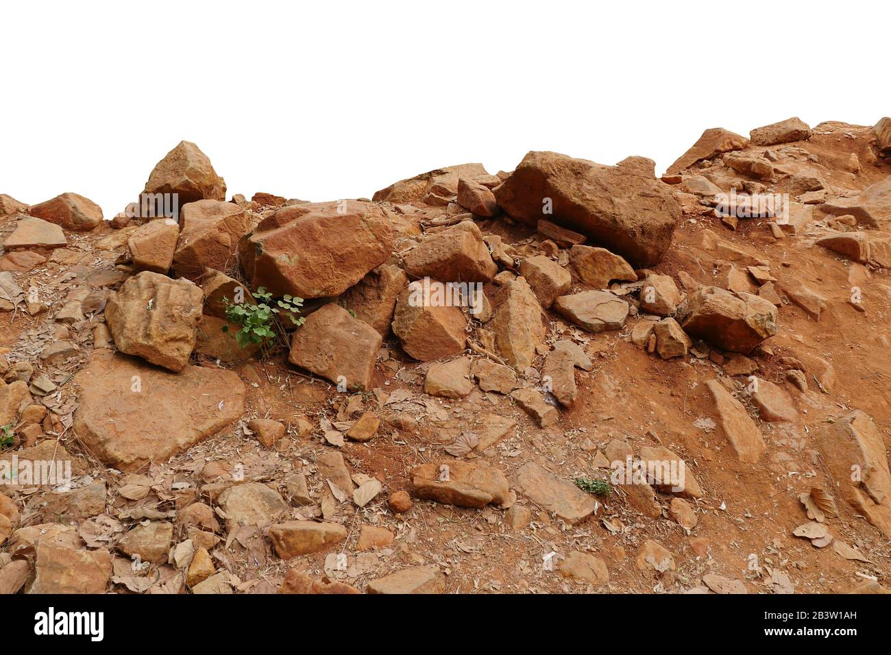 rock isolated on white background Stock Photo - Alamy