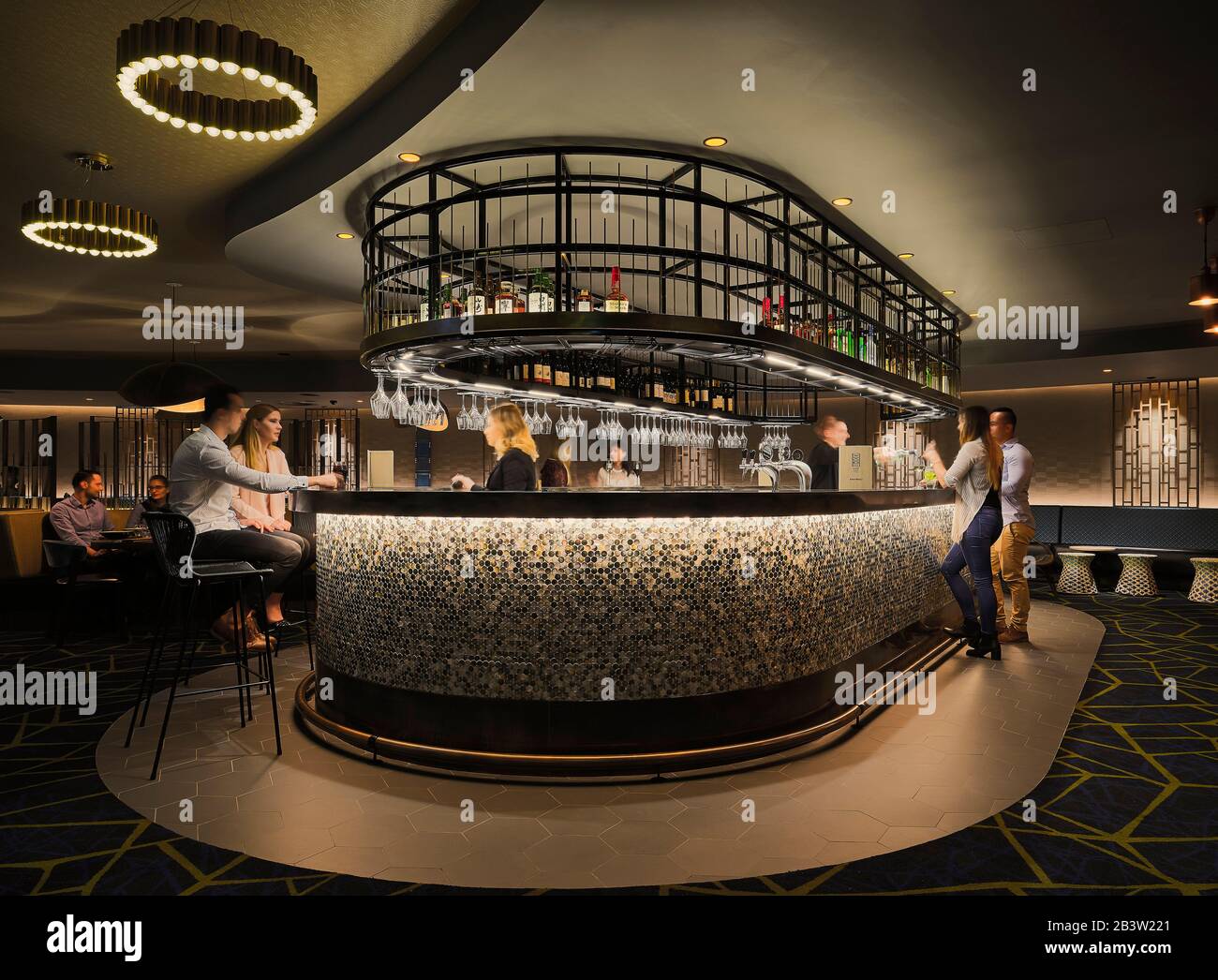Night club bar area interior hi-res stock photography and images - Alamy