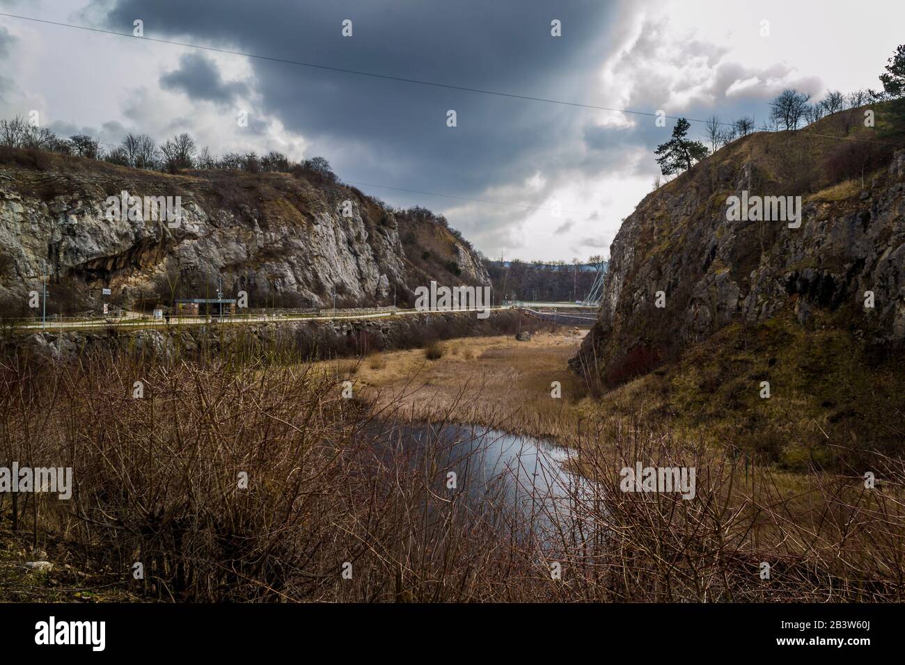 Quarry in the center of the city of Kielce, Poland Stock Photo - Alamy