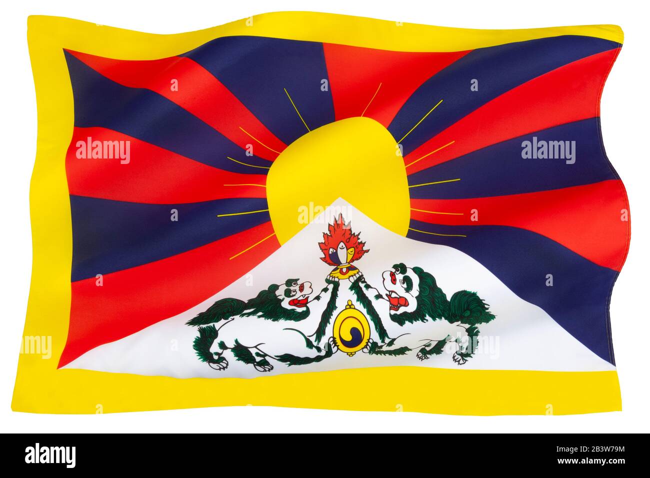 Tibetan flag or snow lion flag was the national flag of Tibet from 1916 to 1951. Adopted by the ...