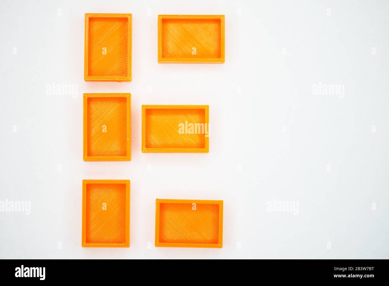 Latin alphabet letter E from orange briks Stock Photo - Alamy