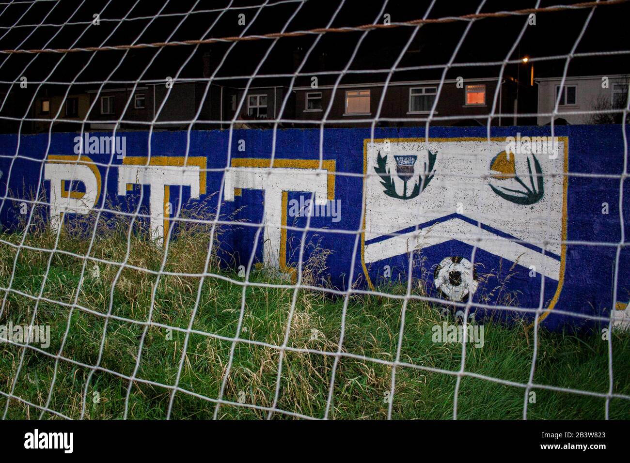 Port Talbot Town wall art at Victoria Road, Port Talbot Stock Photo - Alamy