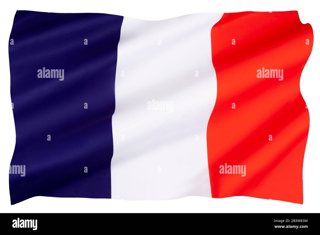 The national flag of France - also known as the French Tricolour or ...