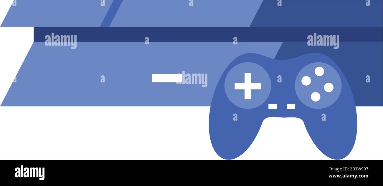 control with console line style icon design, videogame play leisure ...