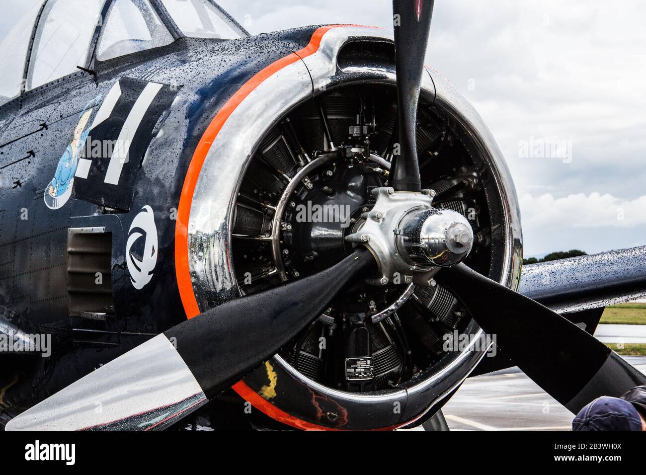 Propeller plane engine with propeller Stock Photo - Alamy