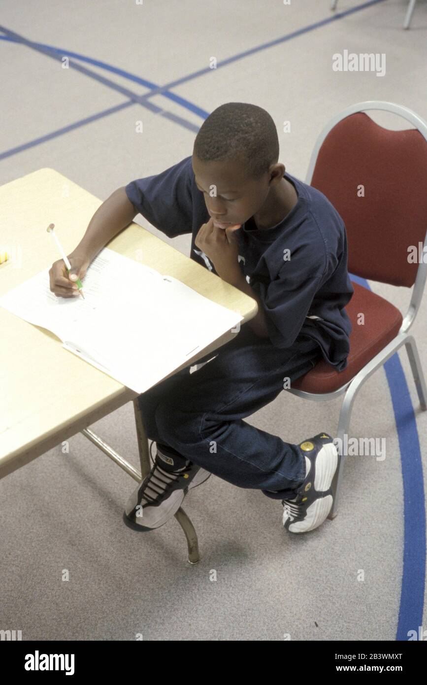 Students Taking Reading Tests Elementary