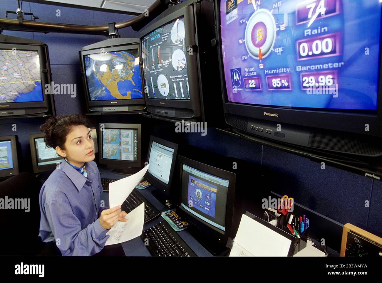 Austin Texas USA: Hispanic female professional weathercaster in KXAN-TV ...