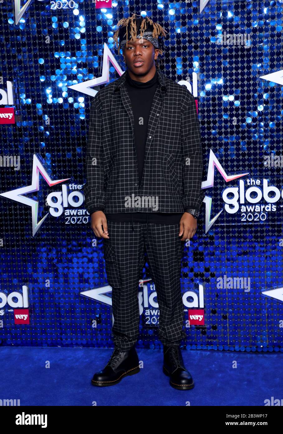 KSI attends The Global Awards 2020 with Very.co.uk at London's Eventim ...