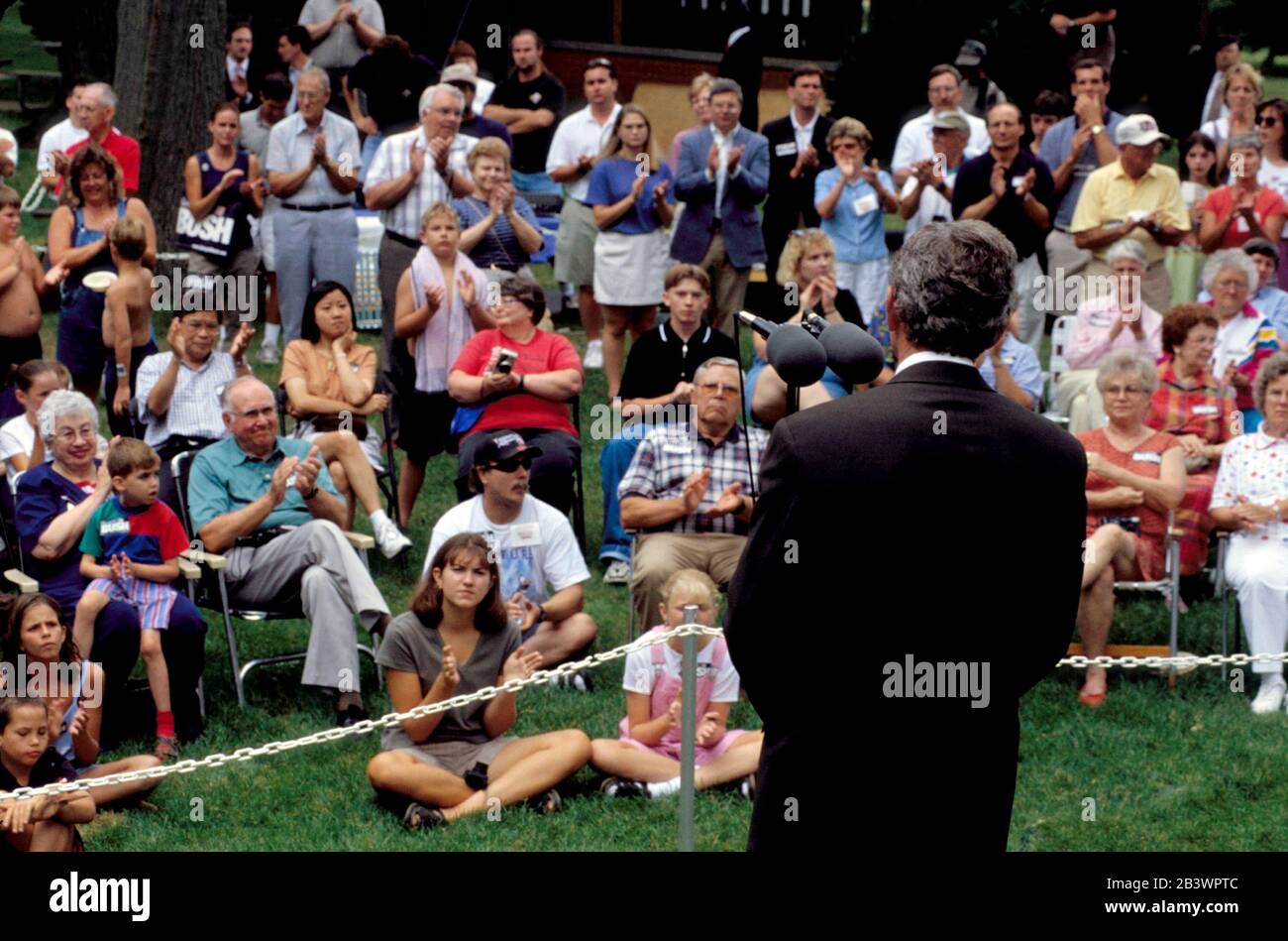 Iowa, July 1999: Presidential Politics 2000--Texas Gov. George W. Bush ...