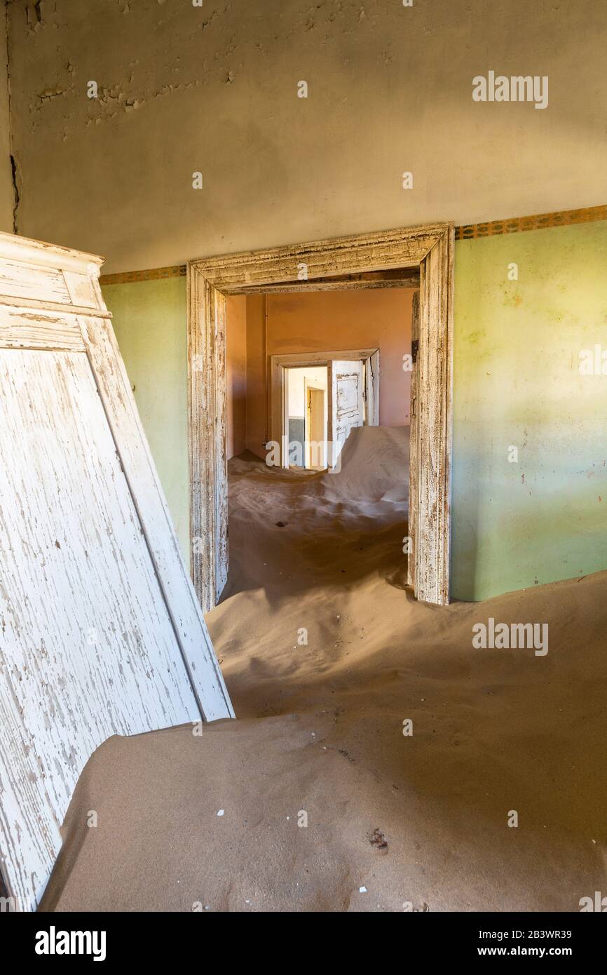 Sand filled ghost house Stock Photo - Alamy