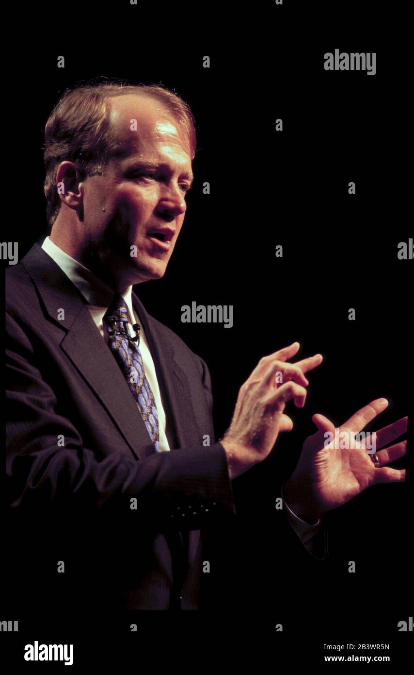 Austin Texas USA, August 1999: Cisco president and CEO John Chambers ...