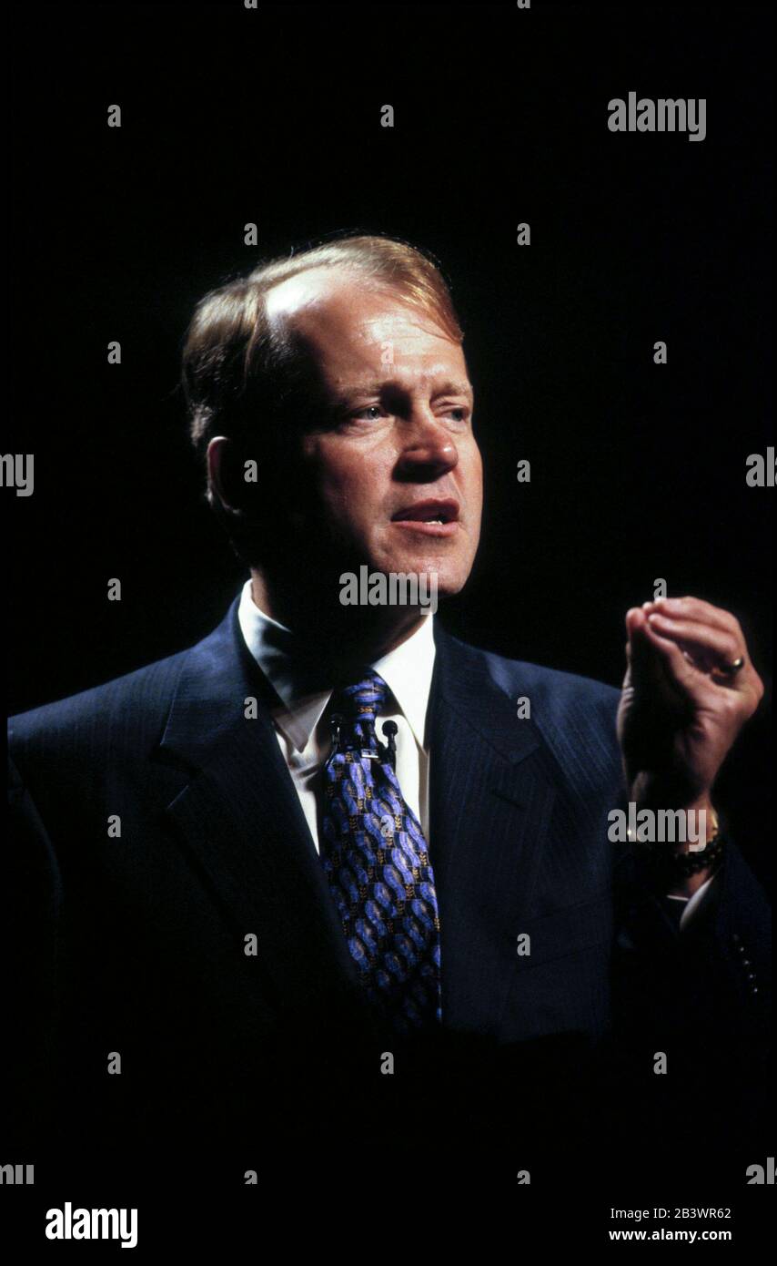 Austin Texas USA, August 1999: Cisco president and CEO John Chambers ...