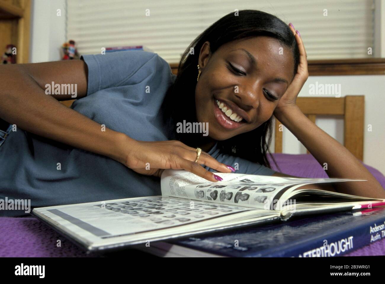 Yearbook school girl hi-res stock photography and images - Alamy