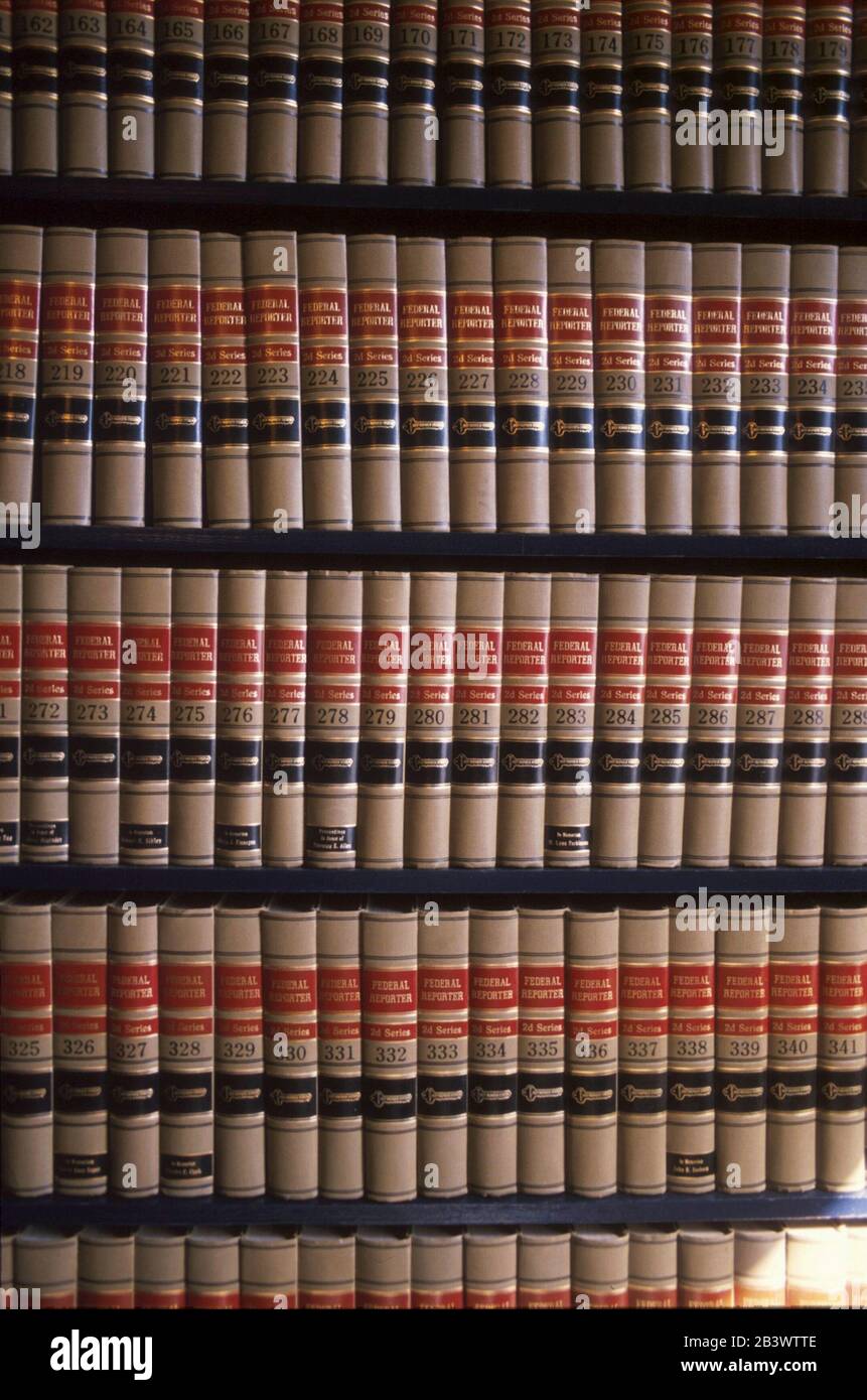 San Antonio, Texas USA: Stacks of law books on shelf. ©Bob Daemmrich ...