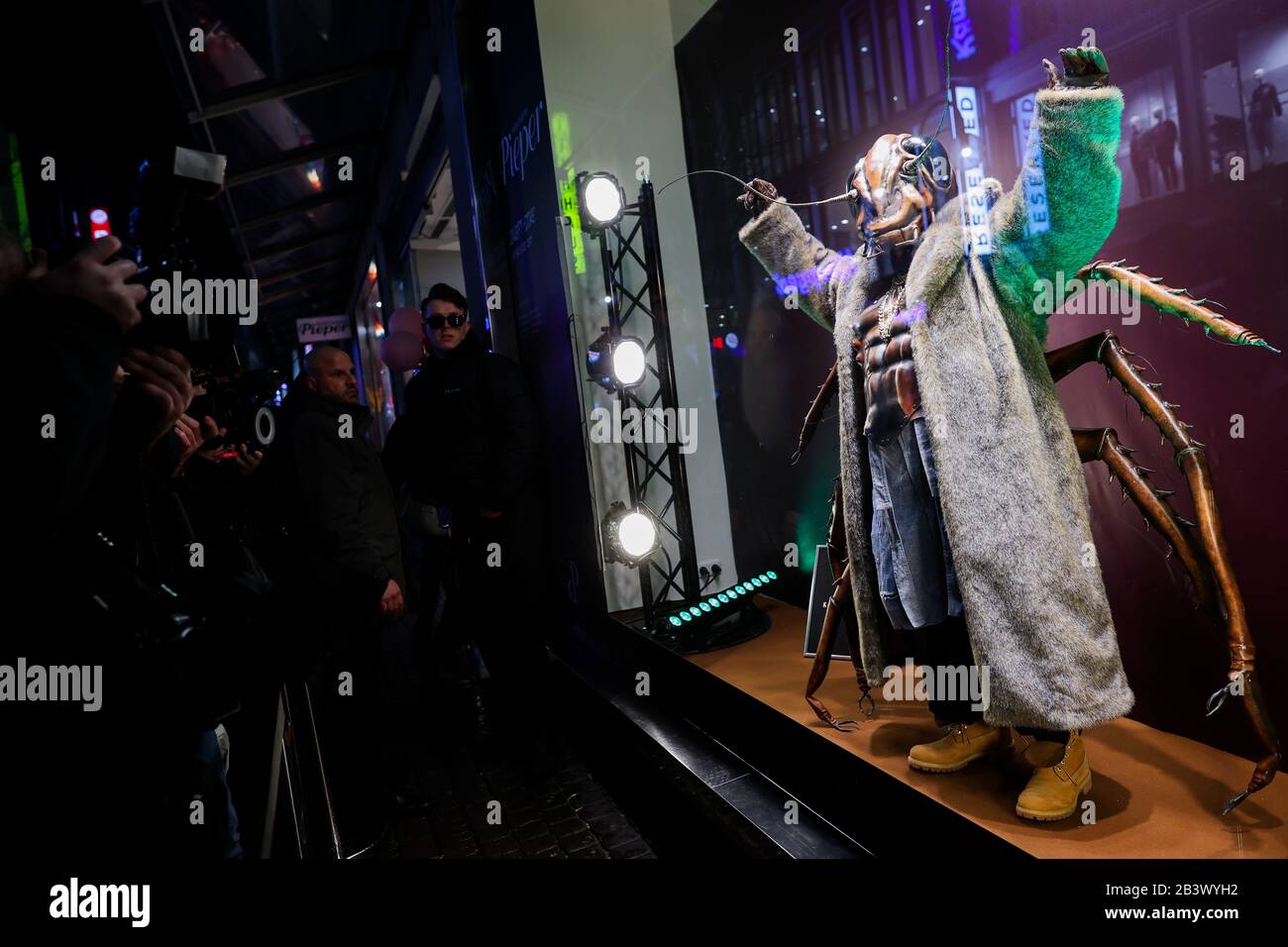 Cologne, Germany. 05th Mar, 2020. The figure "The cockroach" is in a ...