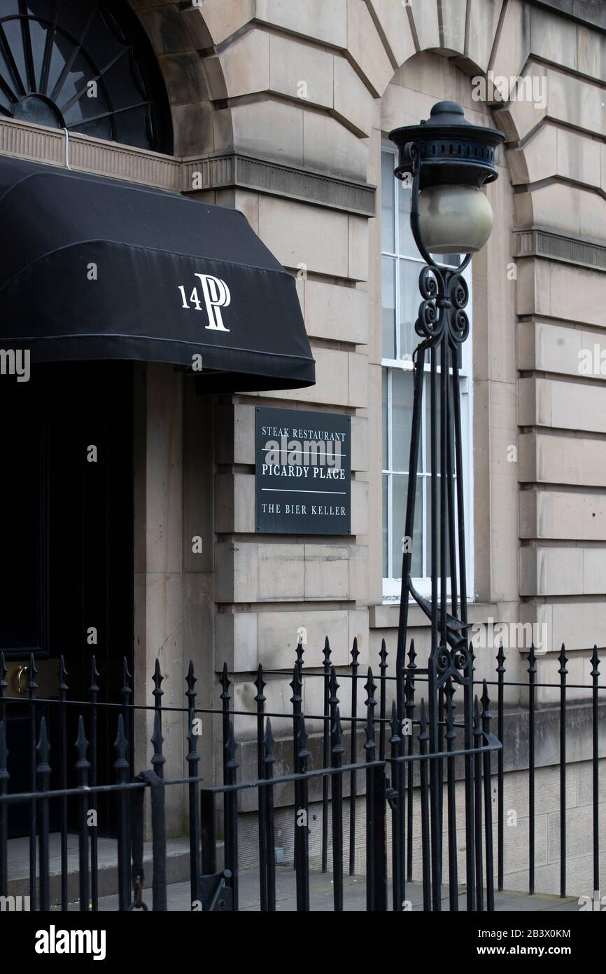 14 Picardy Place, Edinburgh, the former Club Ego nightclub Stock Photo ...