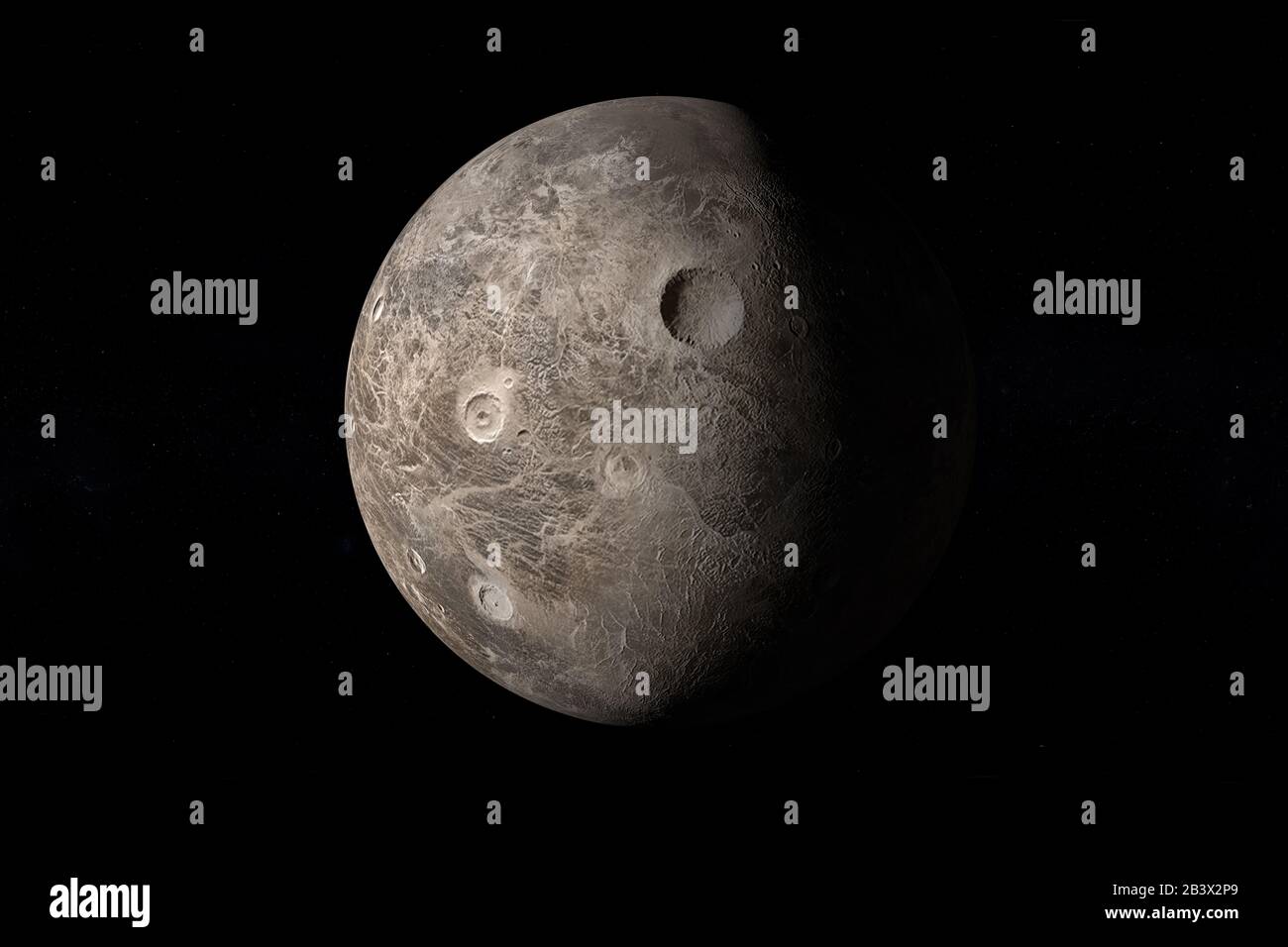 Ceres, dwarf planet, in the outer space. 3d render Stock Photo - Alamy