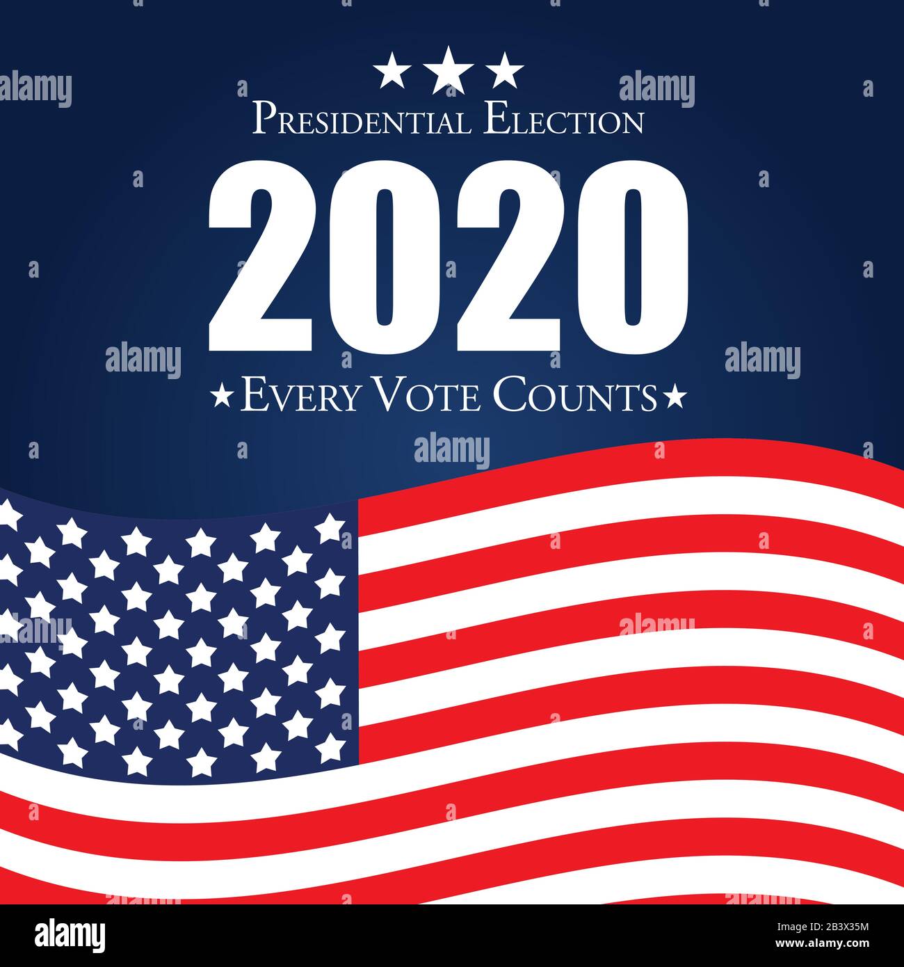 2020 United States of America Presidential Election Background. Vector ...