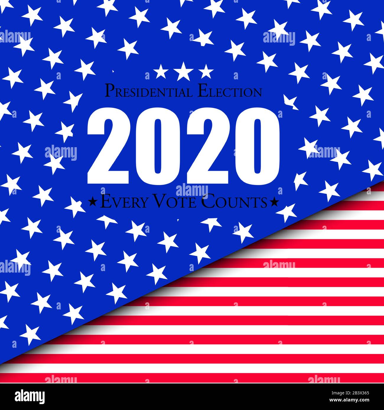 2020 United States of America Presidential Election Background. Vector ...