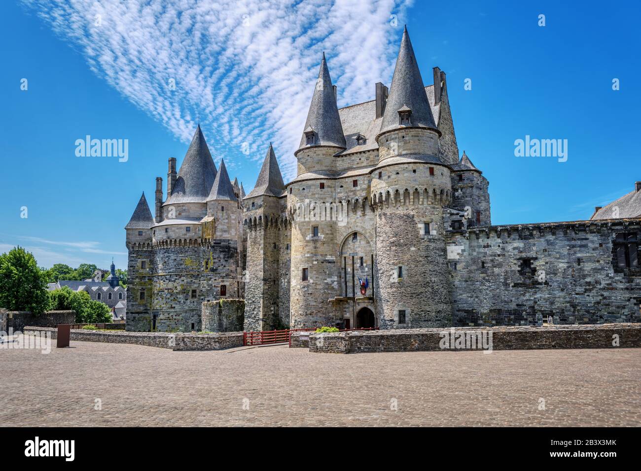 The Chateau de Vitre is a medieval castle in the town of Vitre in ...