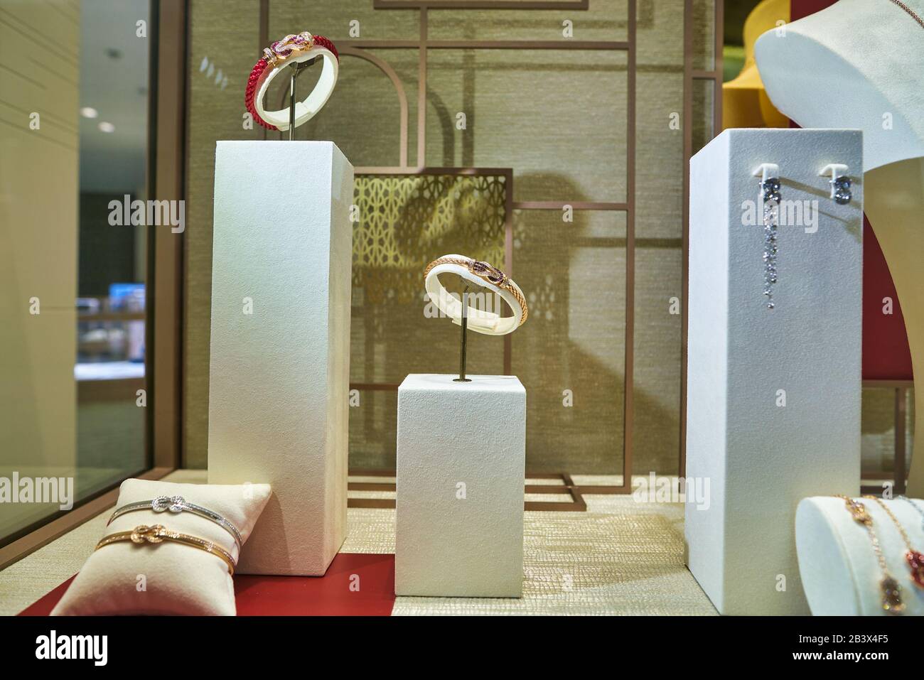 HONG KONG, CHINA - CIRCA JANUARY, 2019: goods on display at Fred store ...