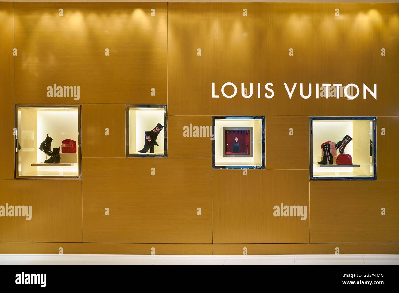 HONG KONG, CHINA - CIRCA JANUARY, 2019: goods on display at Louis ...