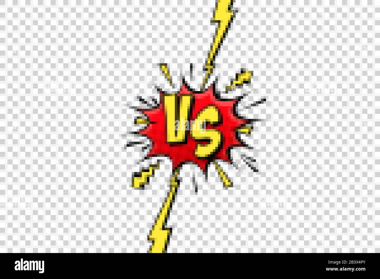 Cartoon comic background. Fight versus. Comics book colorful ...