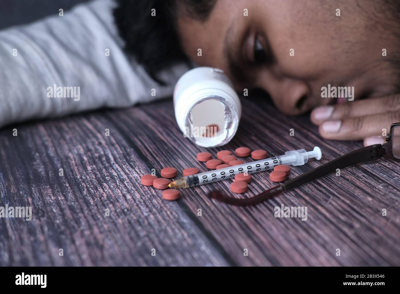 Drug addict man hi-res stock photography and images - Alamy