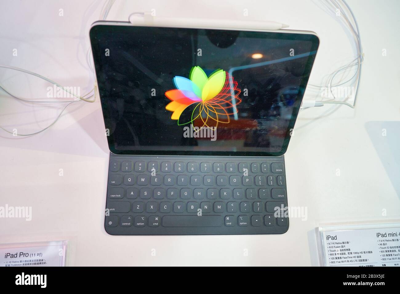HONG KONG, CHINA - CIRCA JANUARY, 2019: iPad Pro on display at Fortress ...