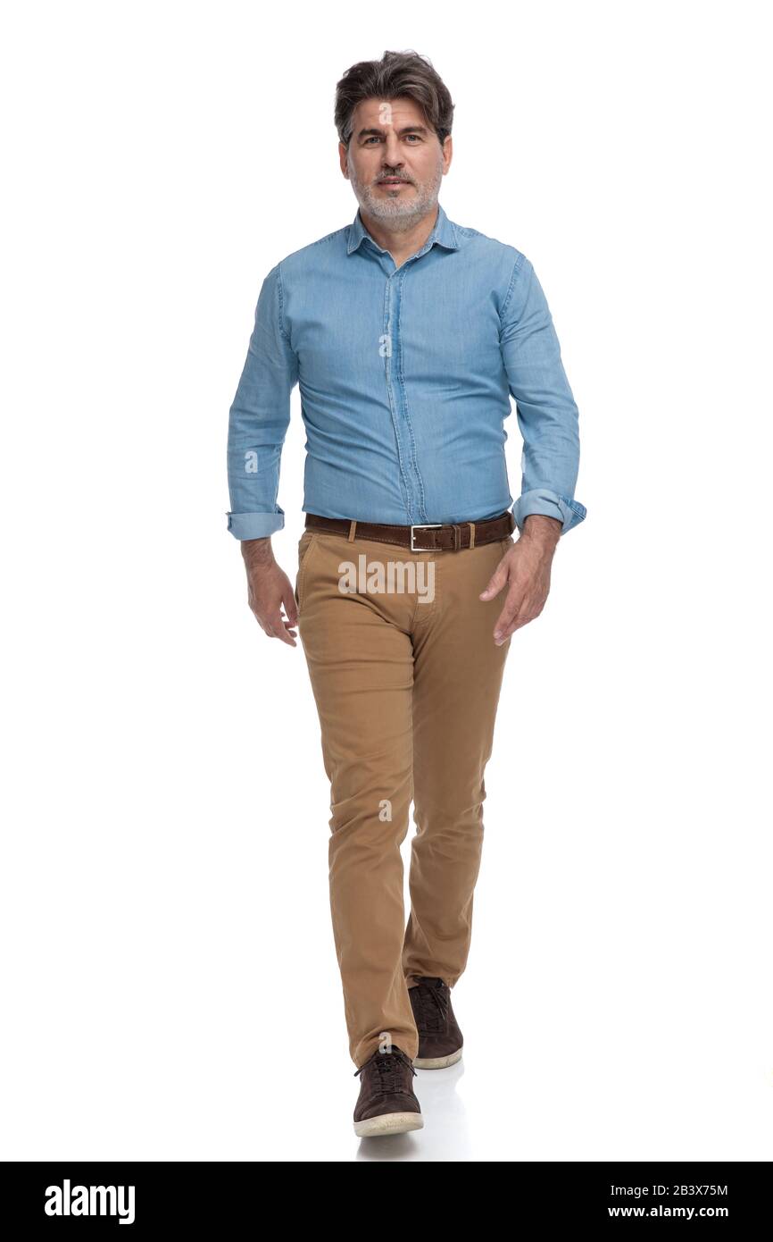 Man stepping hi-res stock photography and images - Alamy