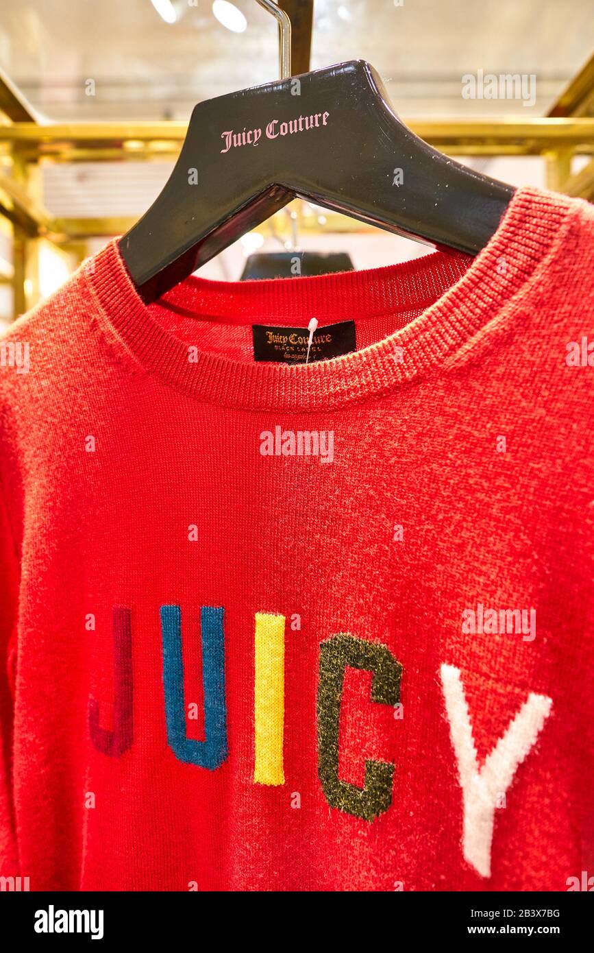 HONG KONG, CHINA - CIRCA JANUARY, 2019: close up shot of Juice sign ...