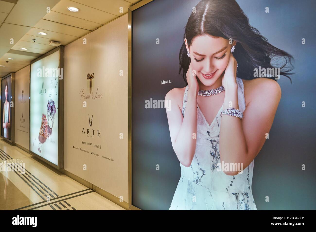 HONG KONG, CHINA - CIRCA JANUARY, 2019: advertisement poster seen in ...