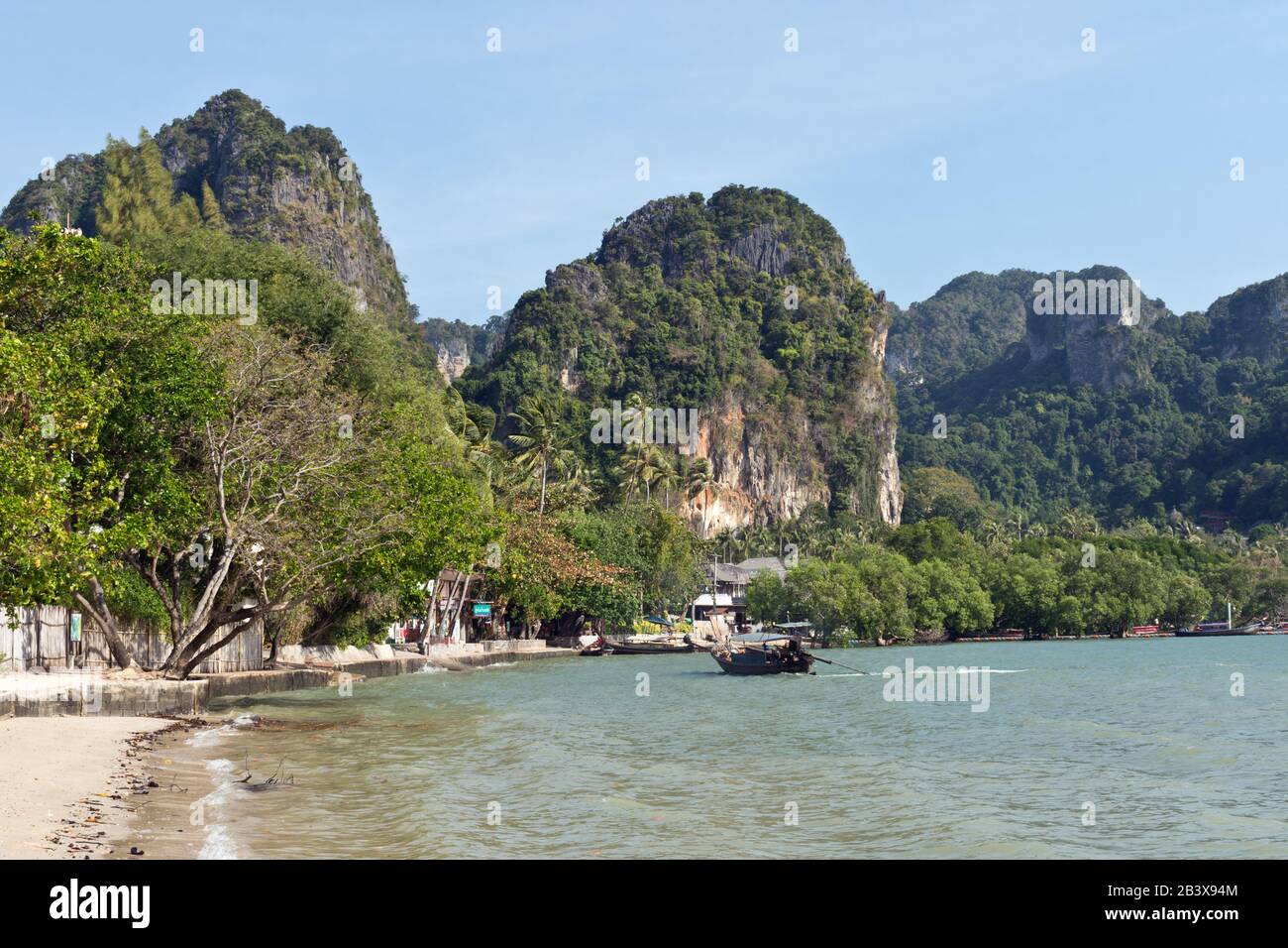 East Railay Bay Beach, Krabi Province, Thailand, Asia Stock Photo - Alamy