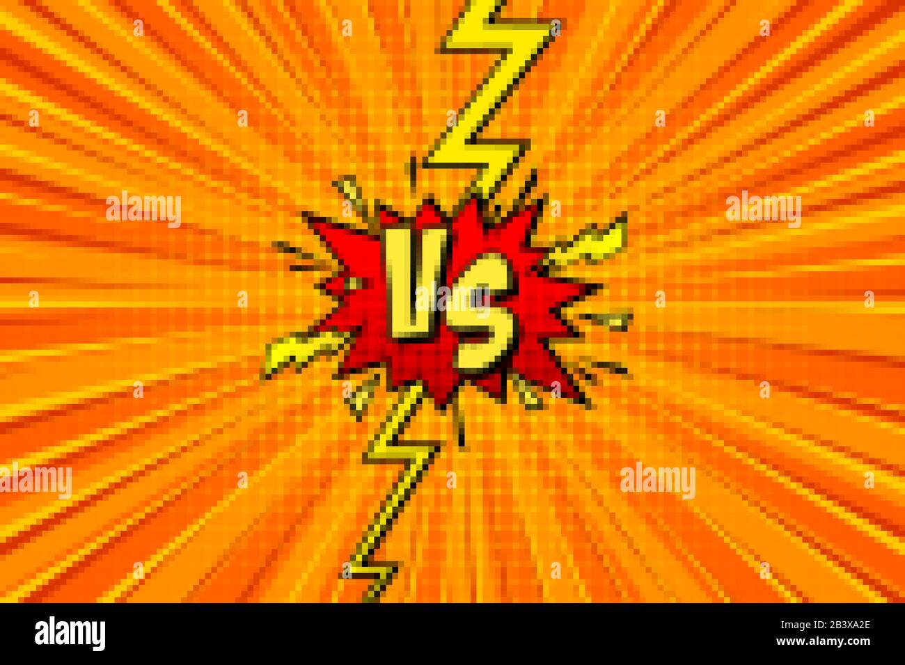 Cartoon comic background. Fight versus. Comics book colorful ...