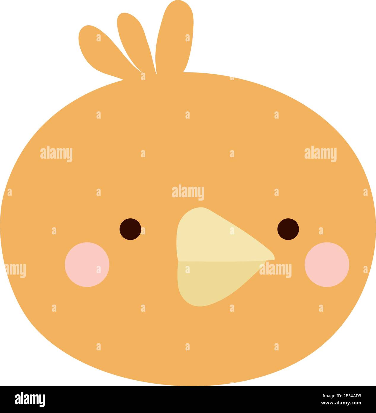 Cute chick cartoon flat style icon vector design Stock Vector Image ...