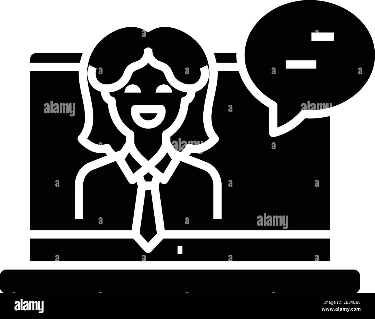 Remote manager black icon, concept illustration, vector flat symbol ...