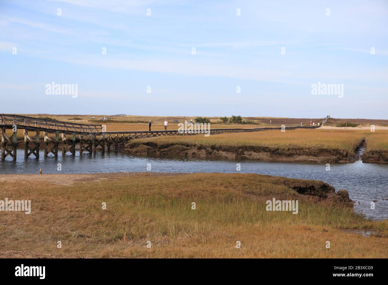 Sandwich Boardwalk, Salt Marsh, Sandwich, Cape Cod, Massachusetts, New ...