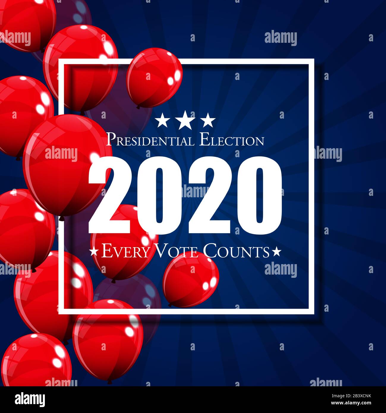 2020 United States of America Presidential Election Background. Vector ...