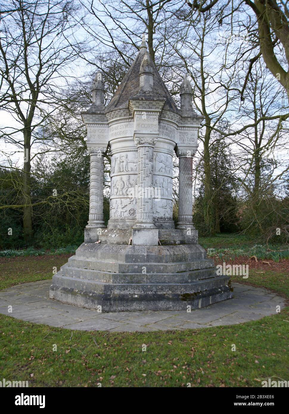 Wagoner’s Memorial monument, Sledmere Village, East Yorkshire, England ...